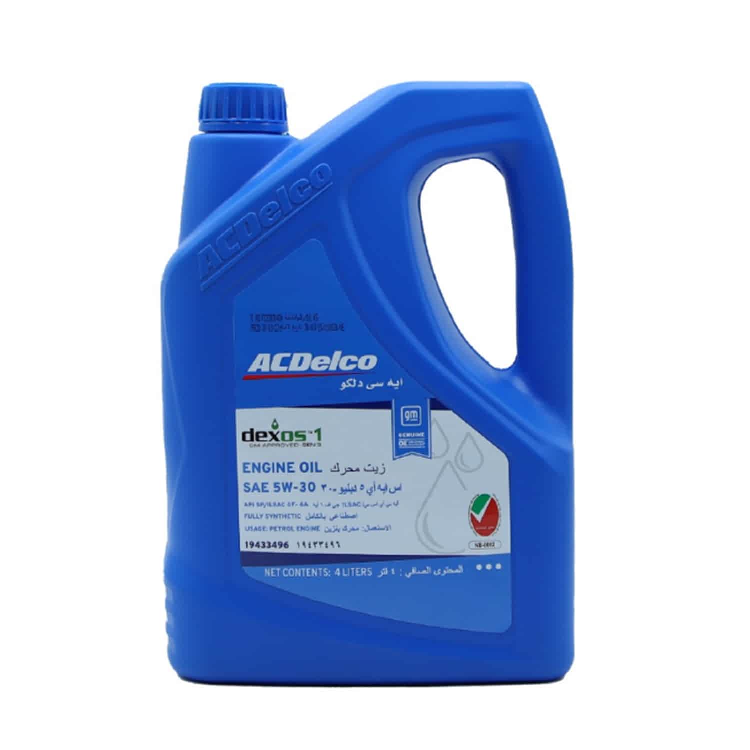 ACDelco Car Motor Oil Fully Synthetic 5W-30 , 4 Liter